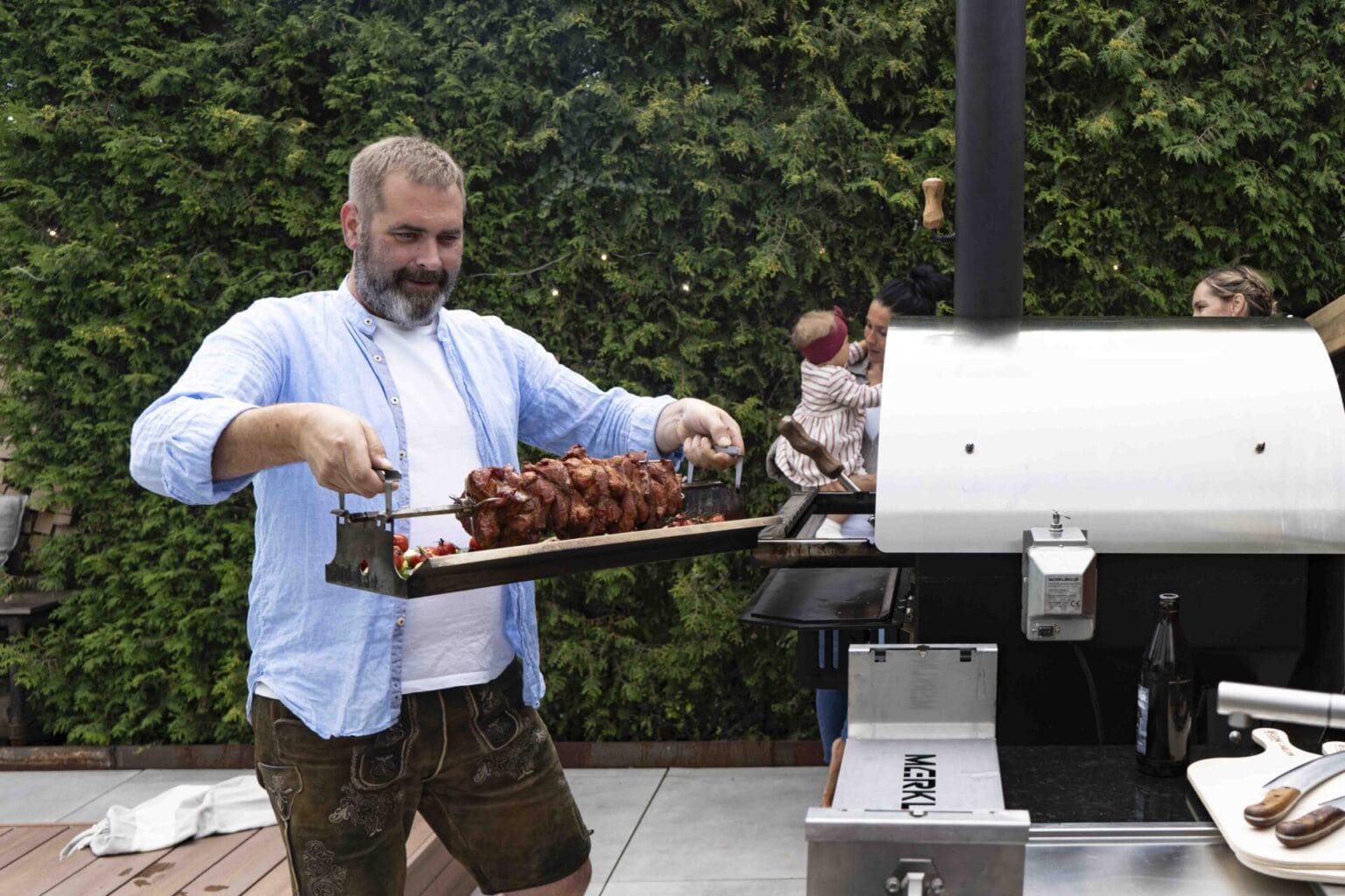 Rotisserie Komplettset » Der Merklinger Holzbackofen